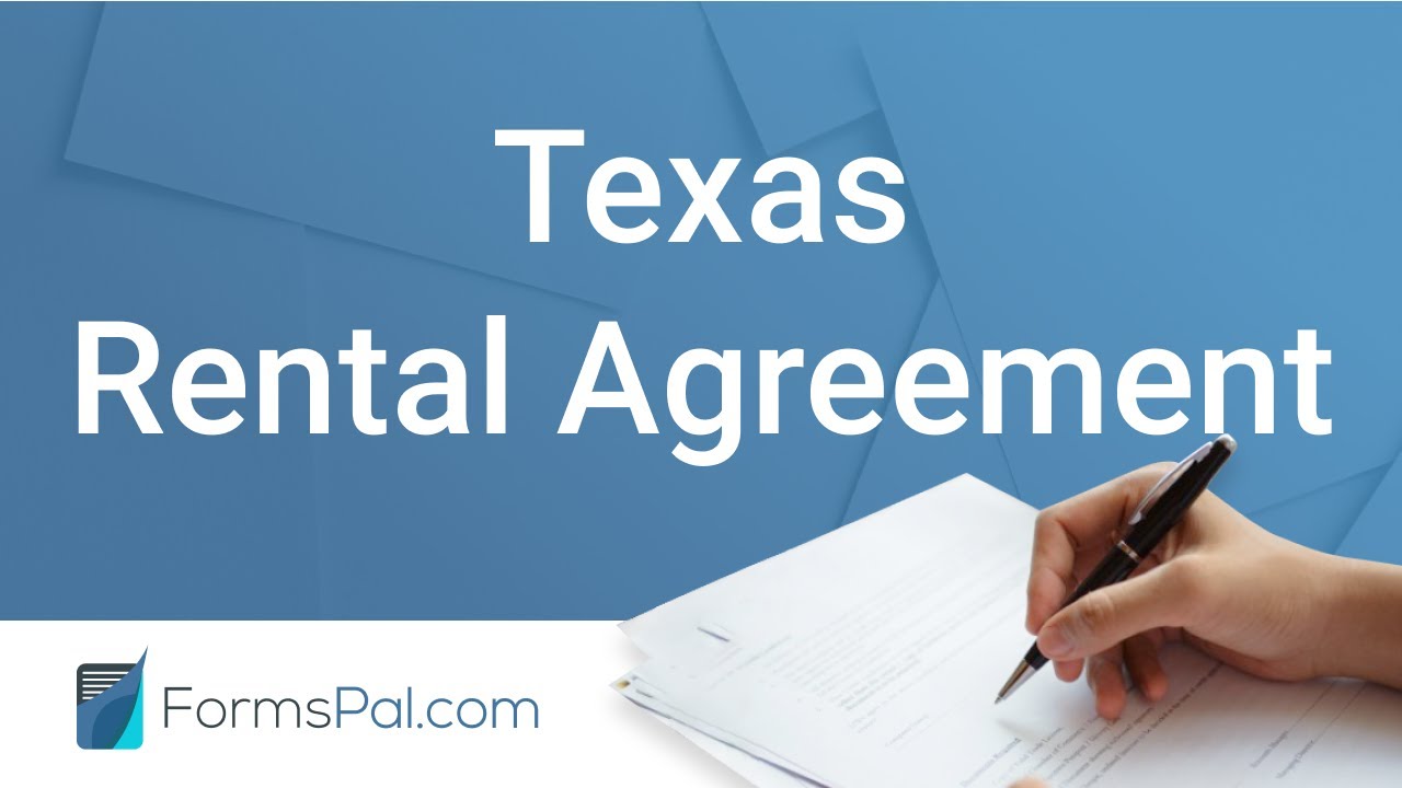 Texas Rental Agreement - GUIDE - YouTube