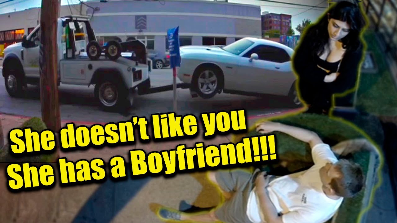 Guy Karen lost the girl and Tow Truck took his Challenger on the same day - YouTube