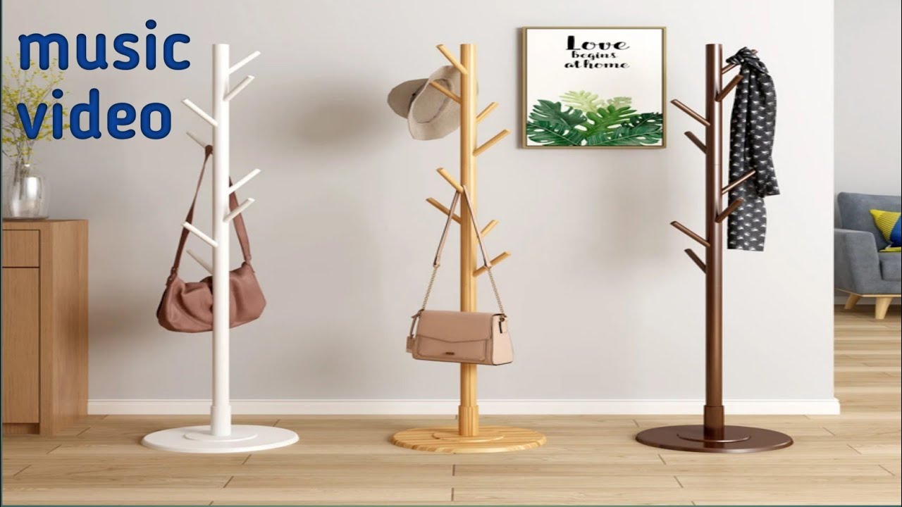 Iron Standing Coat Rack Unboxing &Assembling #coathengar - YouTube