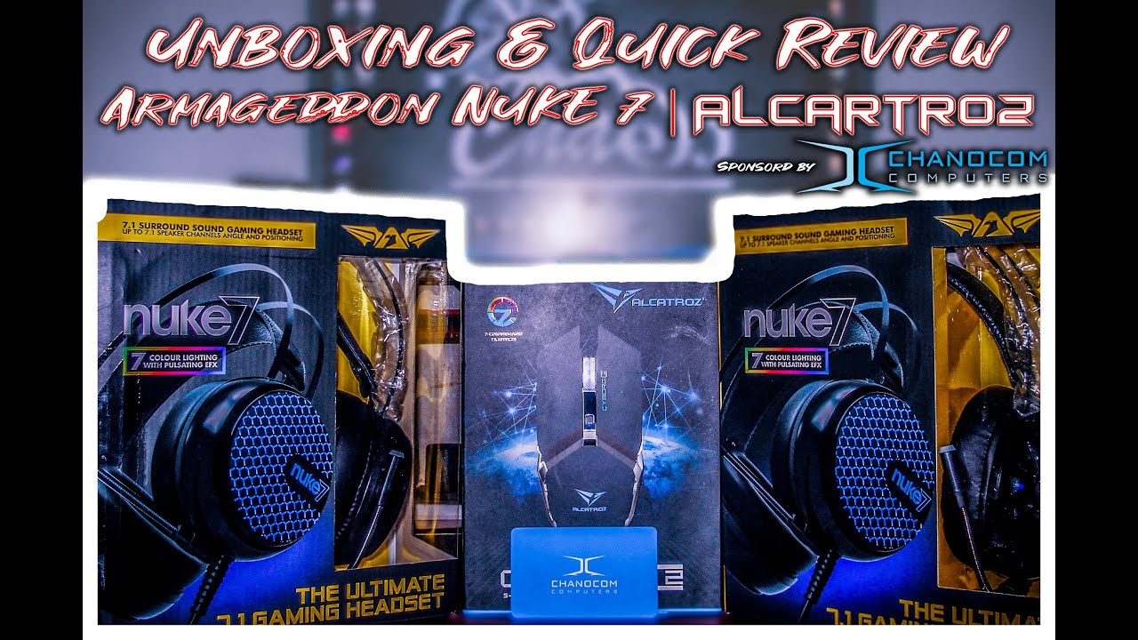 Unboxing Armageddon Nuke 7 Gaming Headset | Alcatroz Cyborg C2 Gaming ...