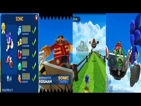 SONIC DASH - SONIC EGGMAN BOSS BATTLE FIGHT - YouTube