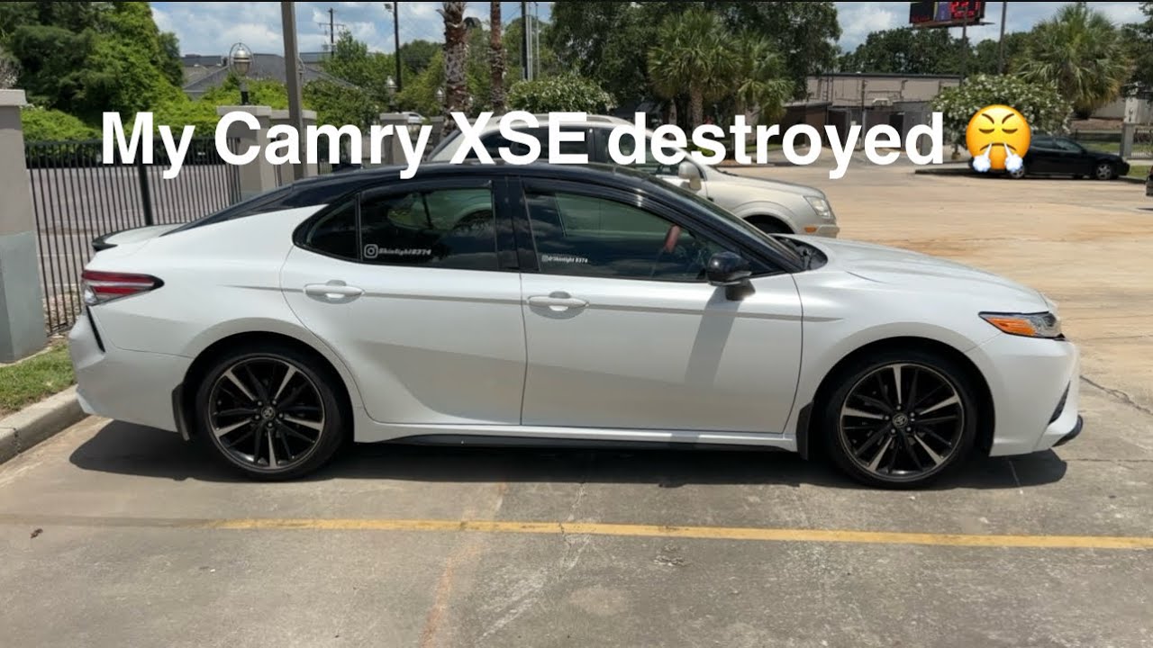 Someone DESTROYED my Camry xse #lifestyle #toyota #camry - YouTube
