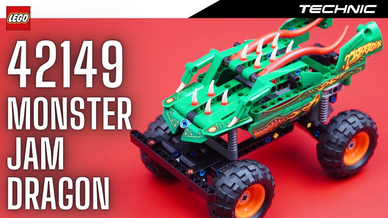 [4K] 2023 Lego Technic 42149 - Monster Jam Dragon - YouTube