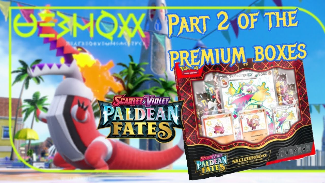Opening a Pokémon Skeledirge ex premium collection box! - YouTube