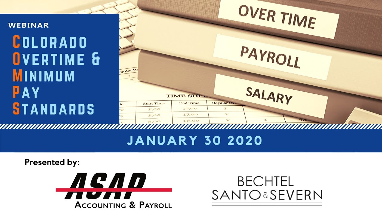 Complying with COMPS: 2020 Changes to Colorado Overtime and Minimum Pay ...