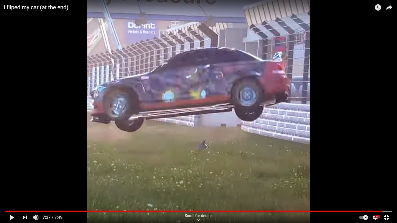 I fliped my car (at the end) - YouTube