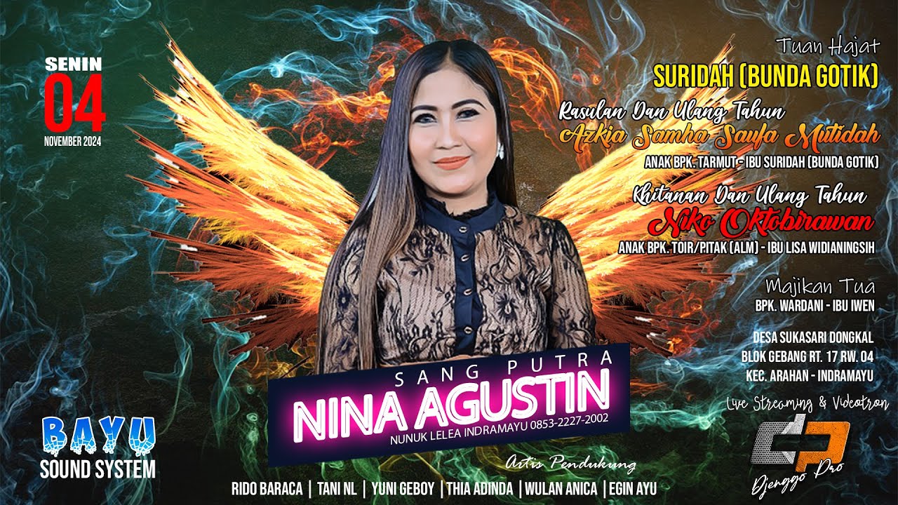 Live Siang Sang Putra NINA AGUSTIN | Pesta Hajatnya BUNDA GOTIK | Senin ...