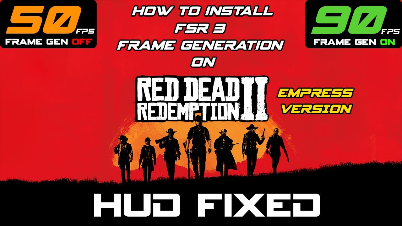 Red Dead Redemption 2 FSR 3 Frame Generation Mod + Tutorial + HUD/UI Fixed #fsr3 - YouTube