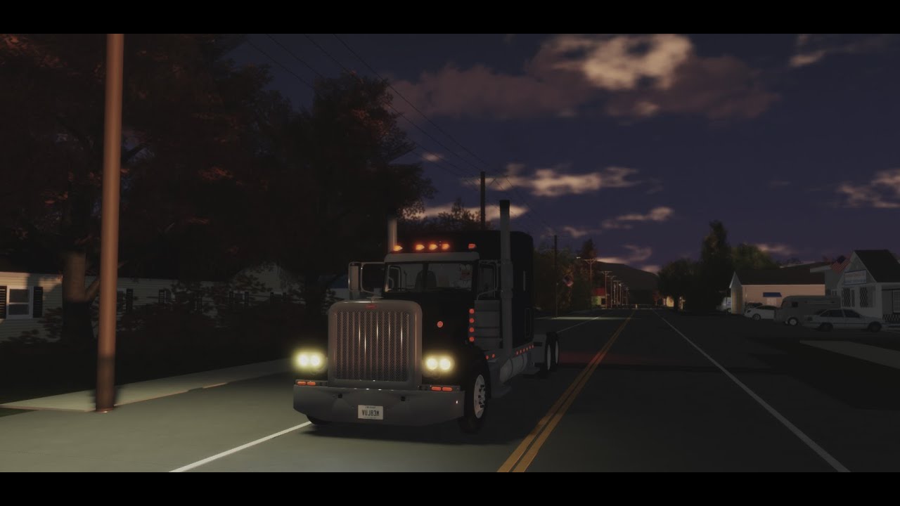 (WURTSBORO NY ROBLOX) Early Morning Drive in my Peterbilt 379 around ...