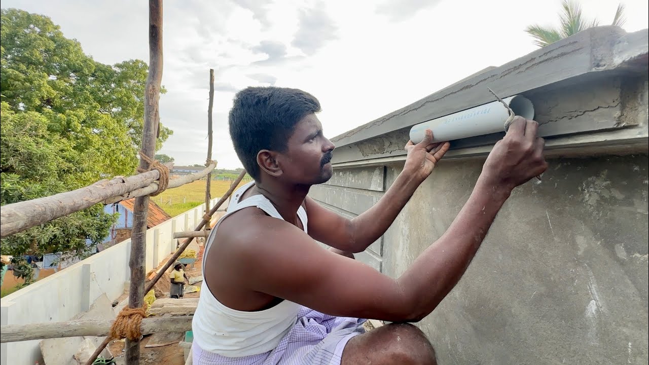 WOW Excellent! Wall elevation design Construction of Making Plaster ...