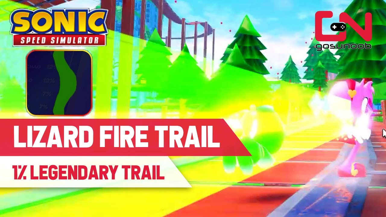 Lizard Fire Trail Sonic Speed Simulator - YouTube