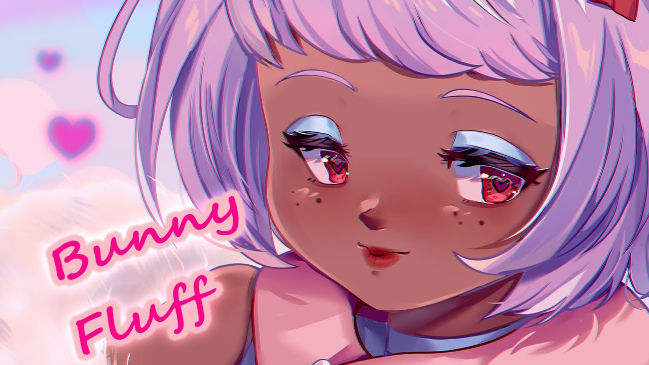 Bunny Fluff! anime OC speedpaint - YouTube