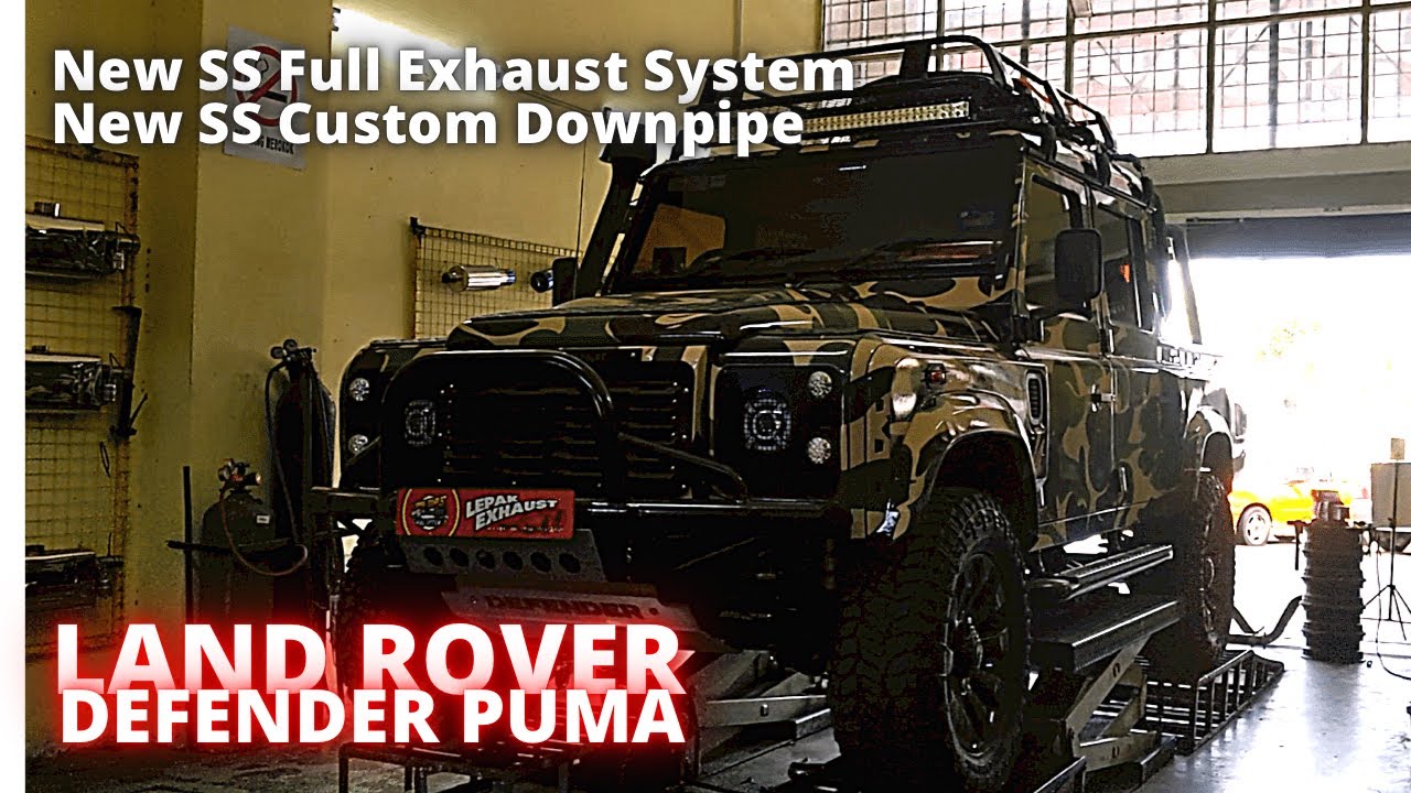 New SS Full Exhaust System & New SS Custom Downpipe | LAND ROVER ...
