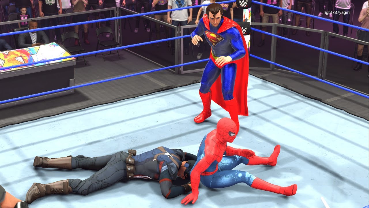 132. Captain America vs Superman superhero wwe,Best Marvel's Avengers ...