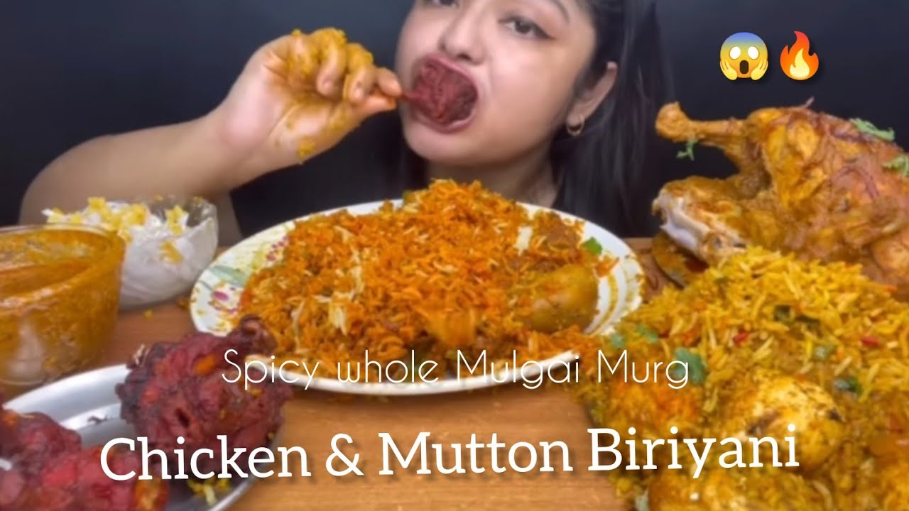 Spicy Whole Mulgai Murg , Chicken Biriyani & Mutton Birthday ...