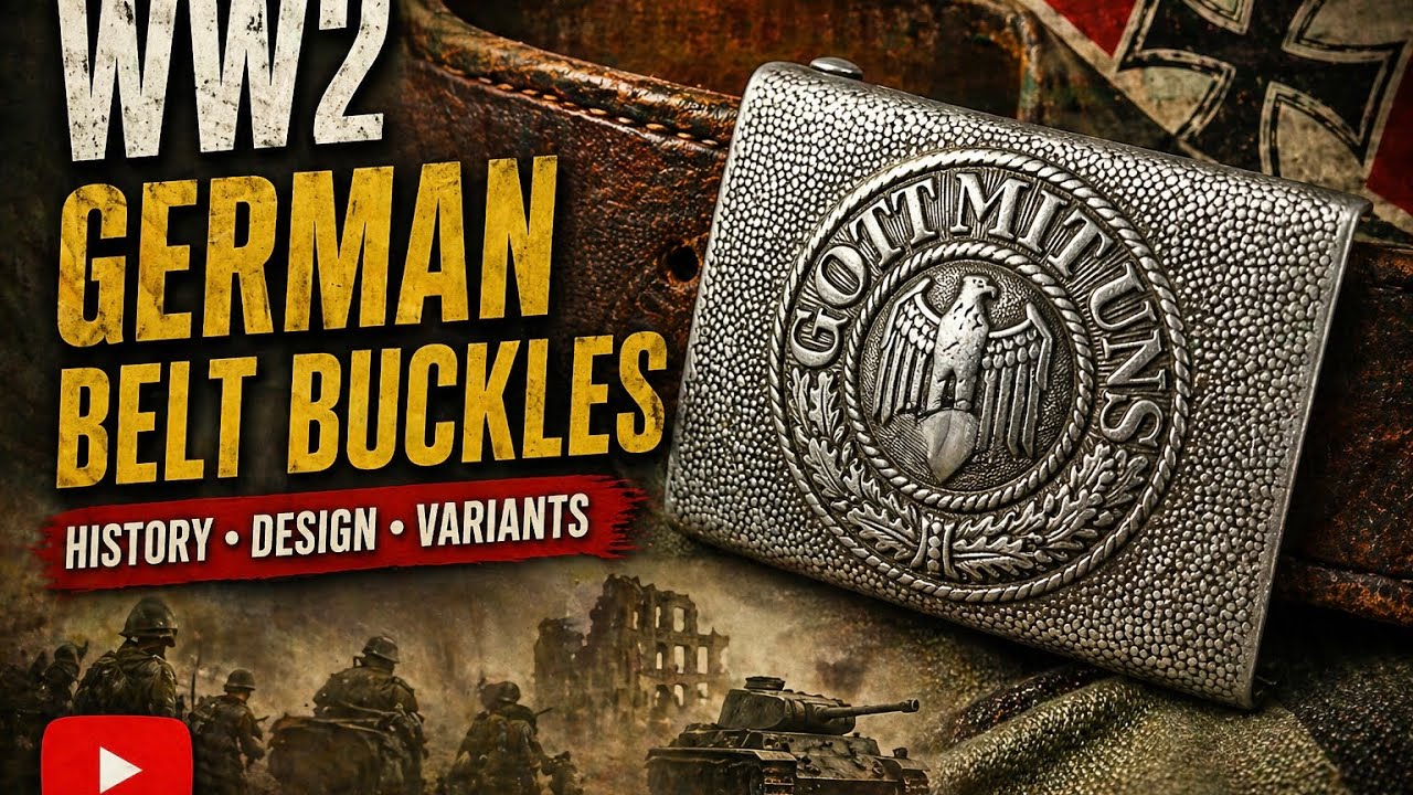 WWII German Belt Buckles Explained: Heer, Police & DAF Comparison - YouTube