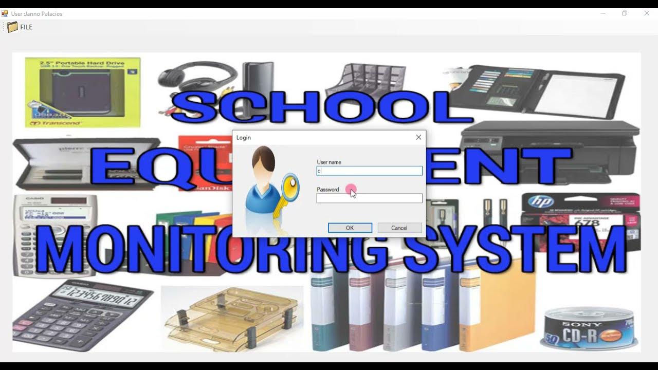 School Equipment Monitoring System with Barcode in VB.NET DEMO - YouTube