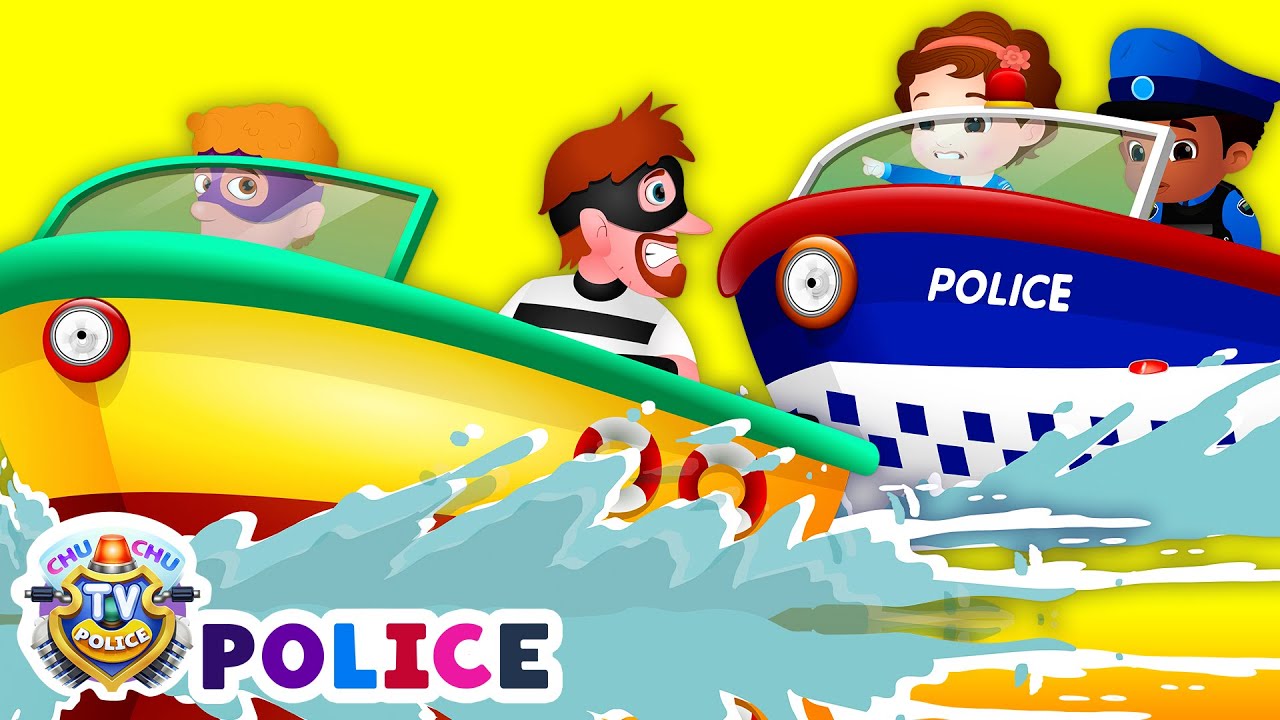 ChuChu TV Police Boat Chase Episode - ChuChu TV Police Fun Cartoons for ...