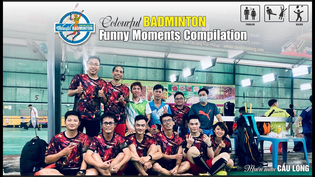 Colourful BADMINTON | Funny Moments Compilation 1 - Tổng hợp những pha ...