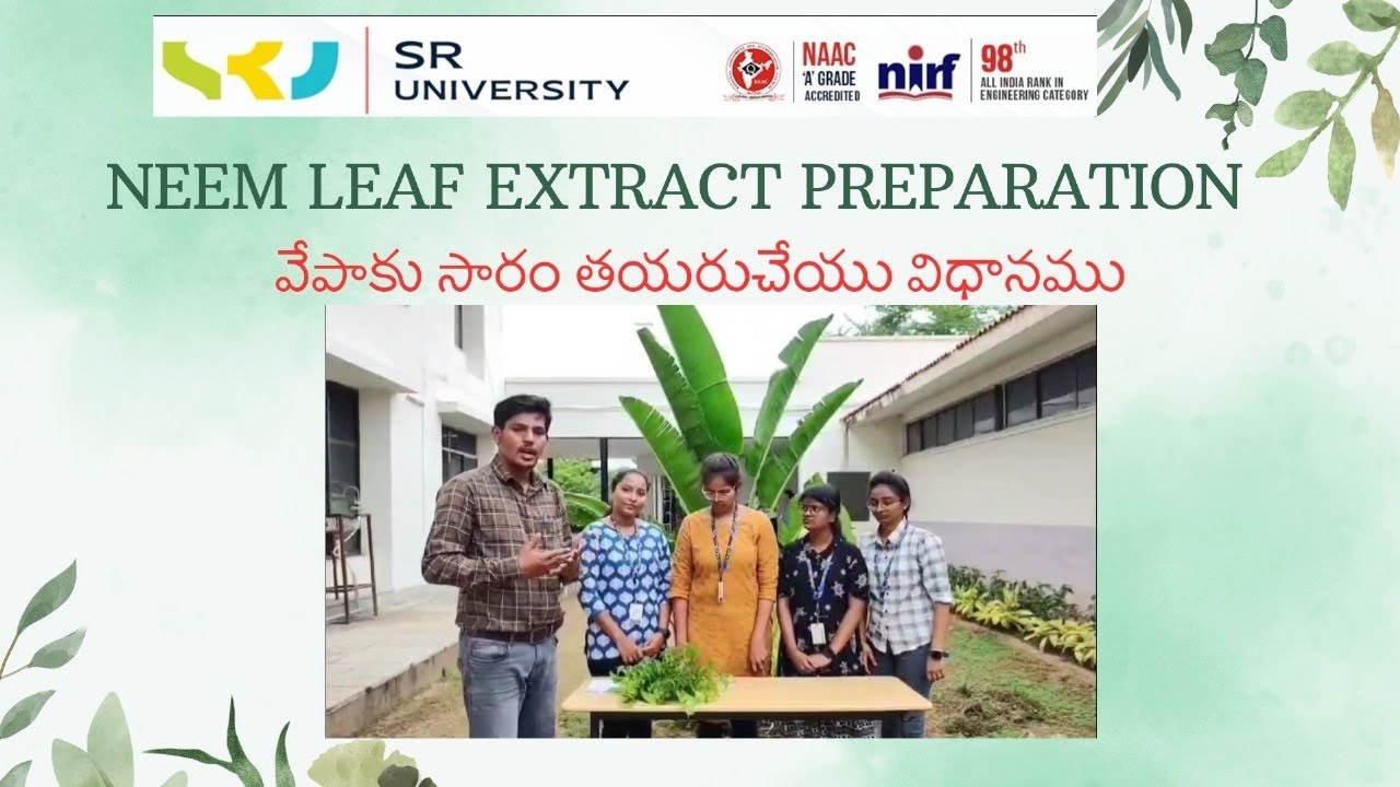 NEEM LEAF EXTRACT PREPARATION - YouTube