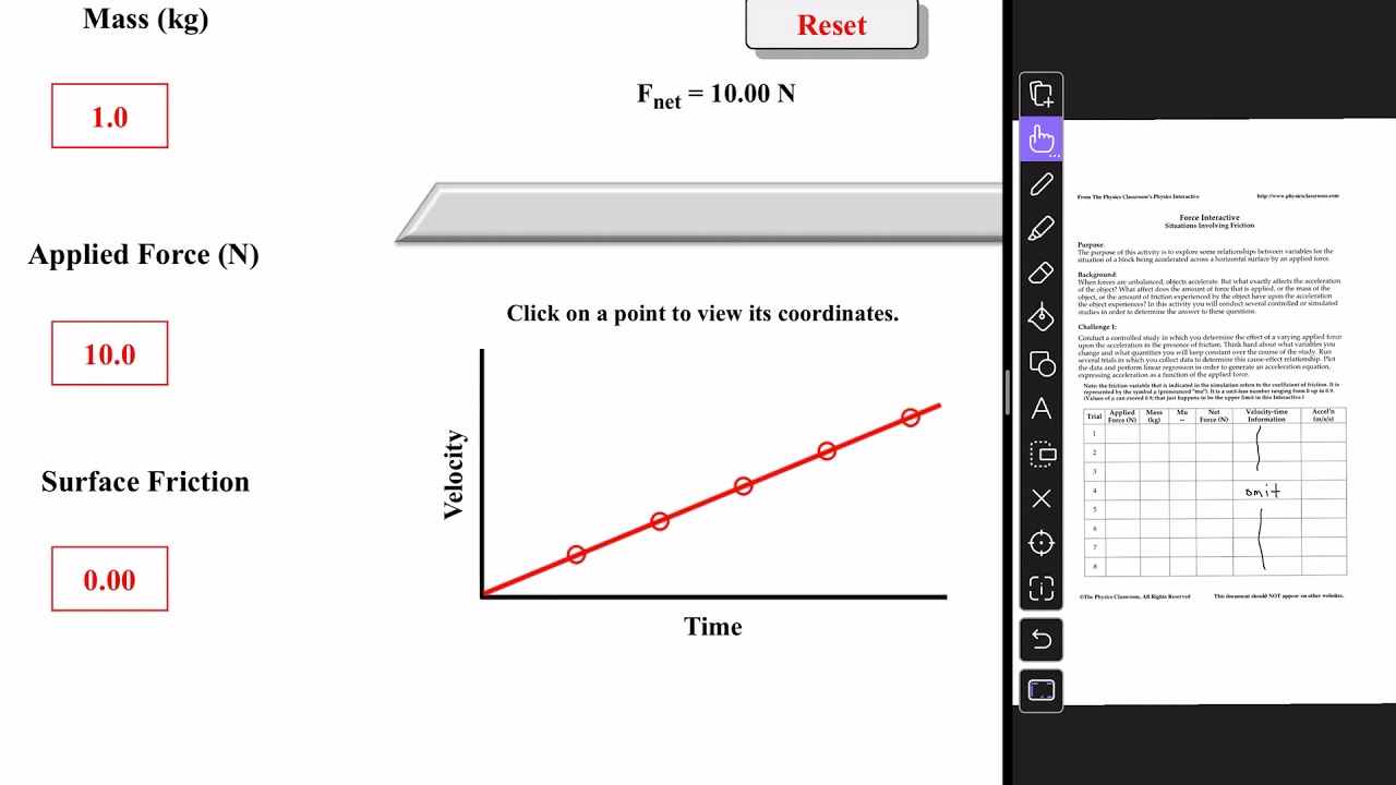 VIDEO 2nd Law Simulation INSTRUCTIONS - YouTube