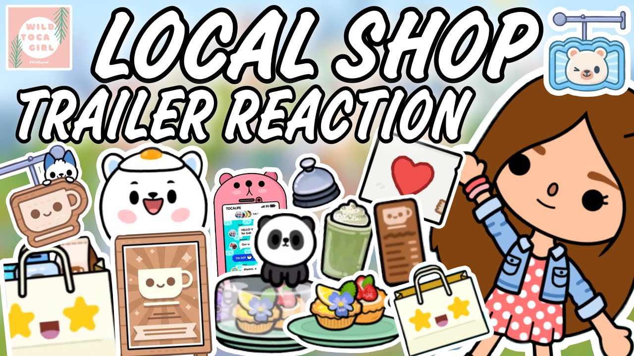 New Home Designer 🛍☕️🌯 Local Shop 🤯🤩 Trailer Reaction 😱🤩 Toca Life