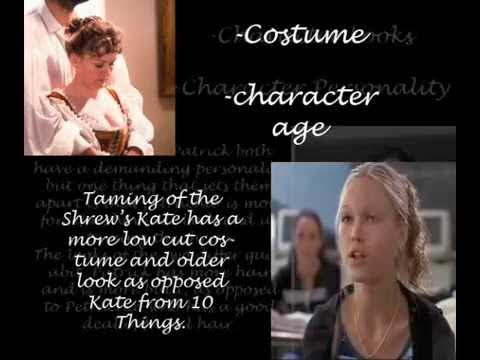 10 Things I Hate About You/Taming of the Shrew Comparison - YouTube