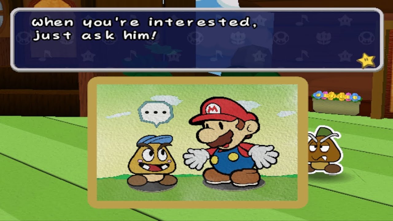 Goombario joins the party (and becomes the FIRST Paper Mario partner ...