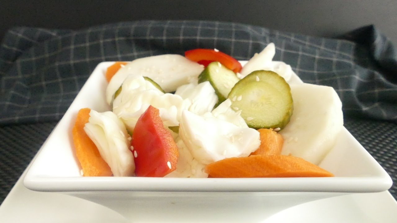 Маринованные овощи в японском стиле! Экспресс рецепт очень вкусной ...