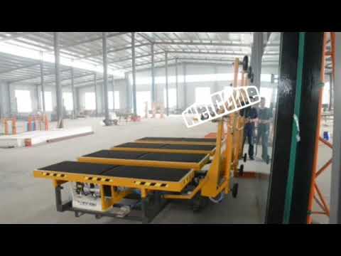 mobile glass loader for manual cutting - YouTube
