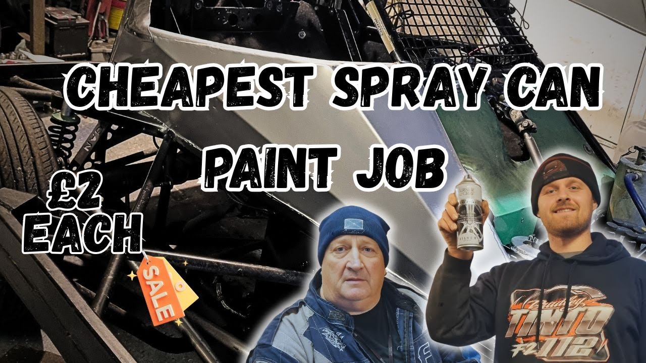 £2 Spray Paint Challenge: Cheapest Race Car Makeover - YouTube