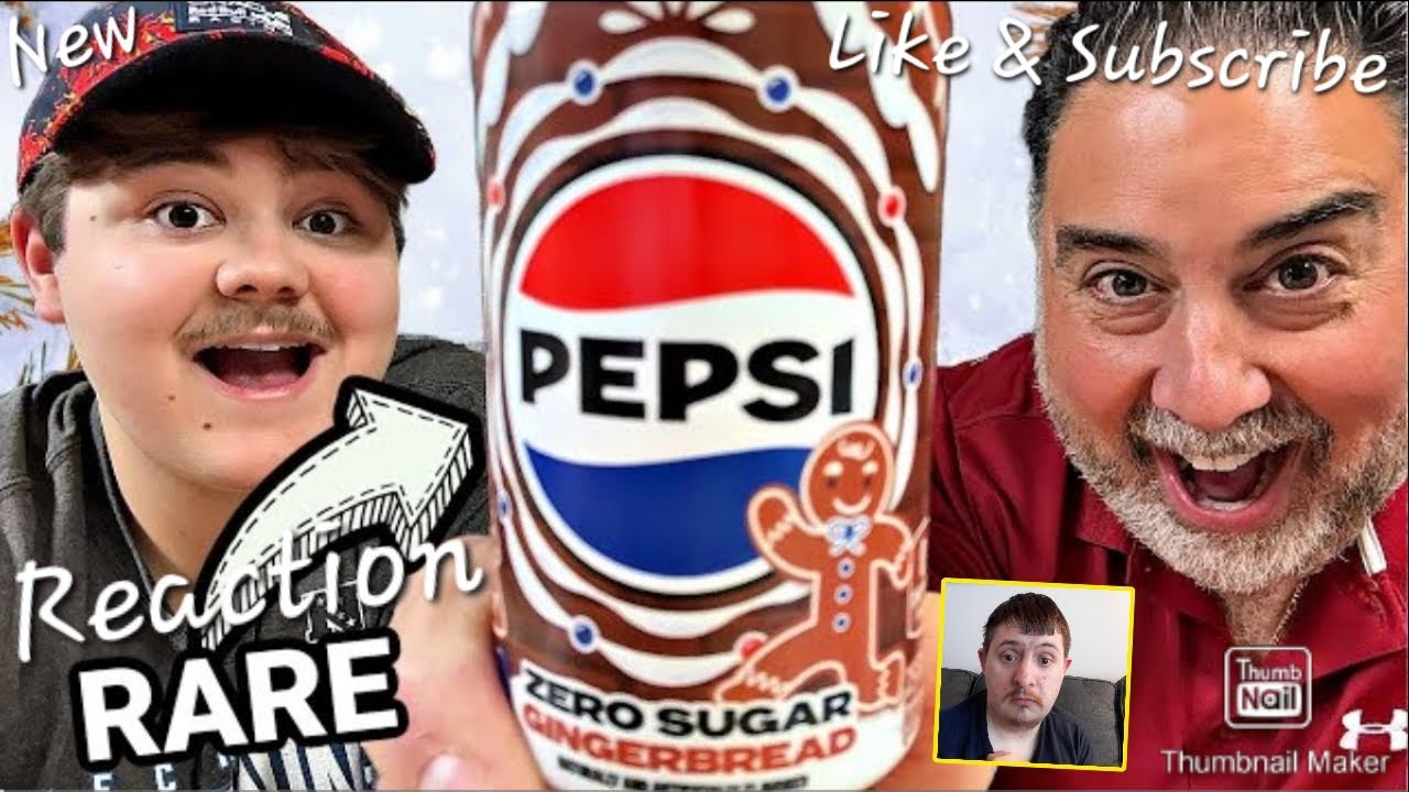 [Reaction] Pepsi Gingerbread Zero Sugar Taste Test - YouTube