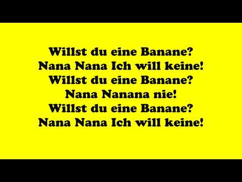 Willst Du eine Banane, Jörg & Dragan-Lyrics-Text | Robin Michels