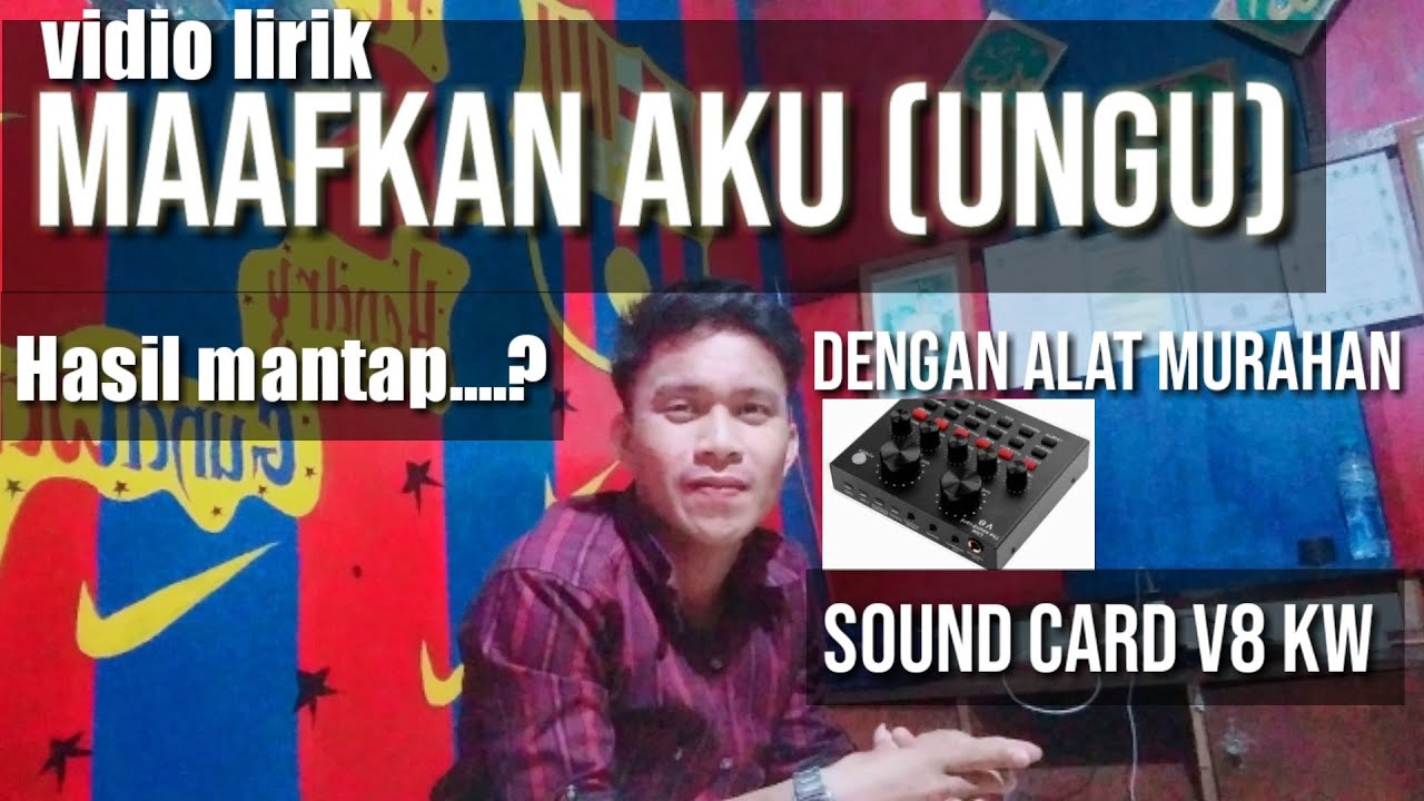 Maafkan aku (ungu) versi akustik cover by Hendri hasil rekaman sound ...