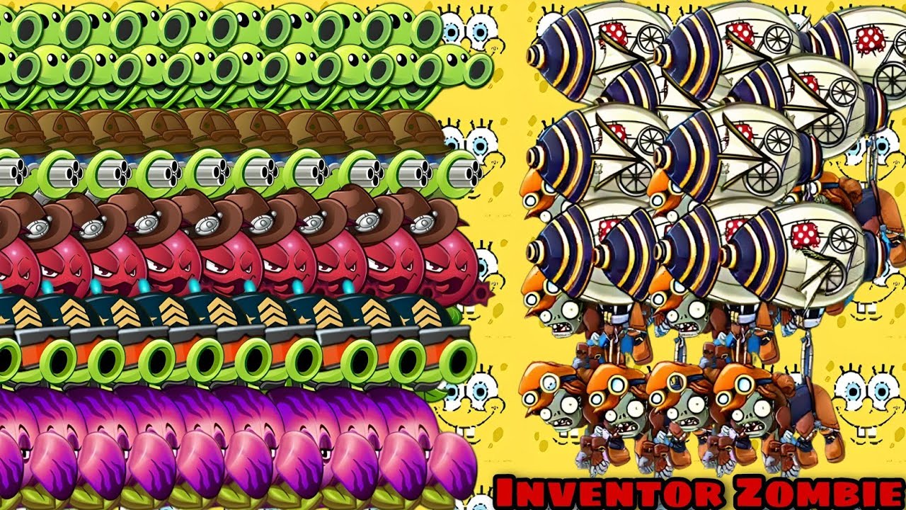 Inventor Zombies Vs. Level 1 Plants / Plants Vs. Zombies 2 - YouTube