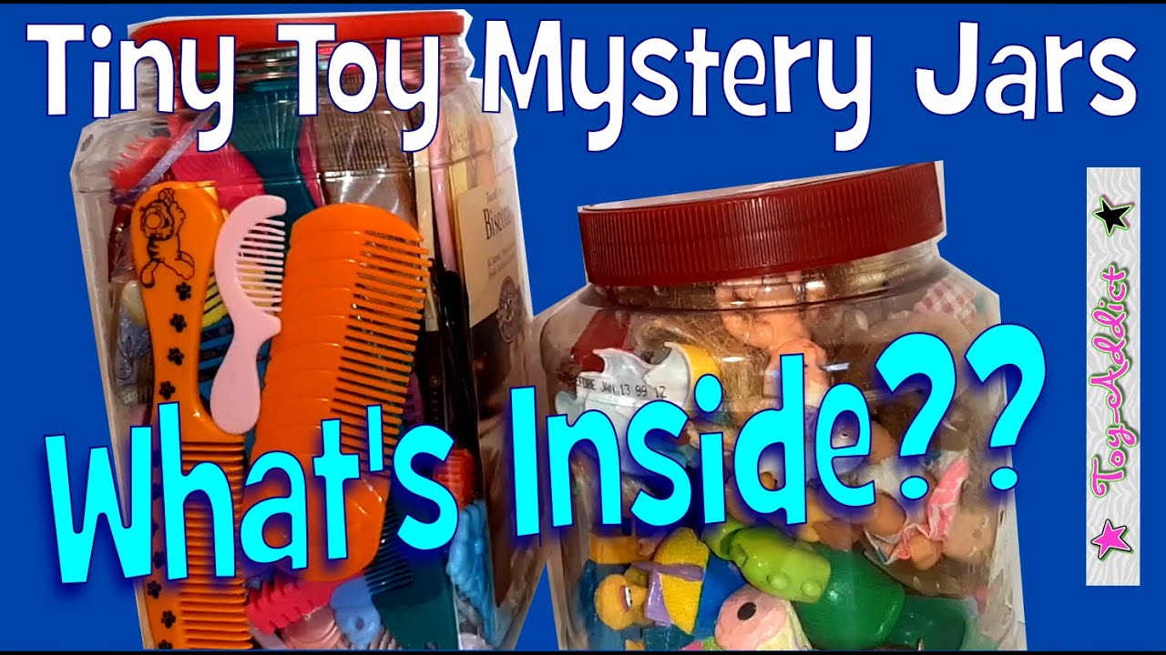 Tiny Vintage Toy Mystery Jars ~ What's Inside? ~ Toy-Addict - YouTube