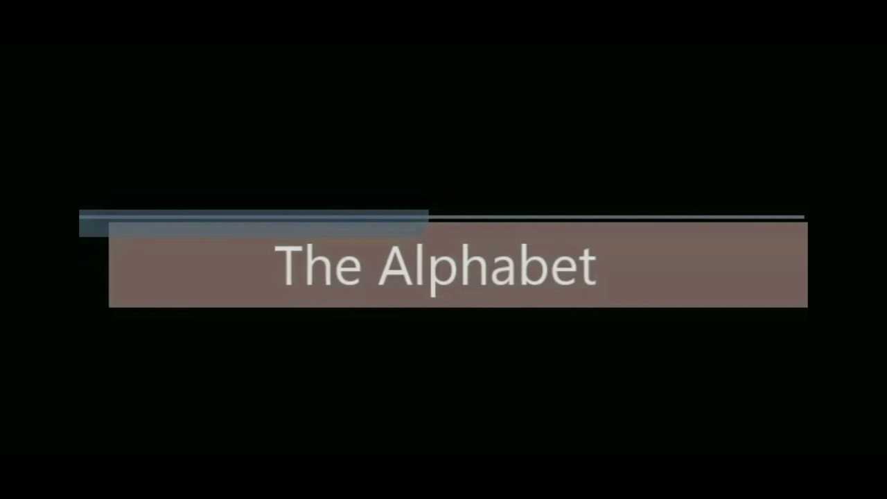 Tc240 Alphabet Song In Lost Effect - YouTube