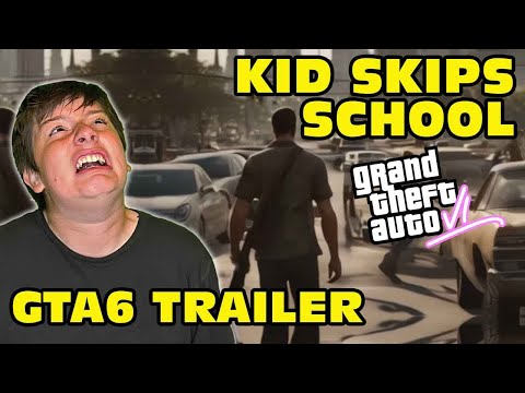 Kid Skips School To Watch NEW GTA 6 Trailer. [Original]