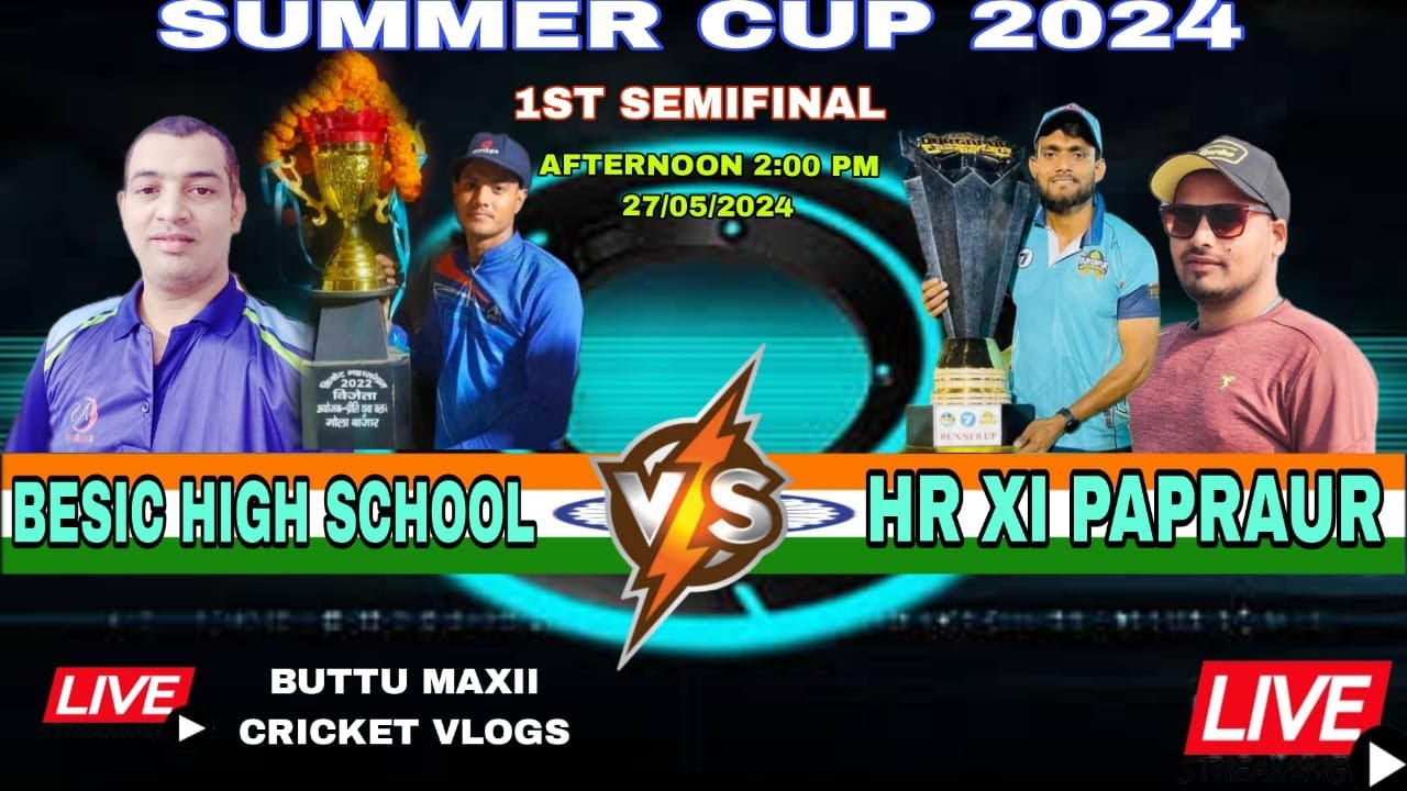 HR 11 PAPRAUR 🔥 vs Basic High School 🏫 | 1st Semi-final Match | YSCC ...