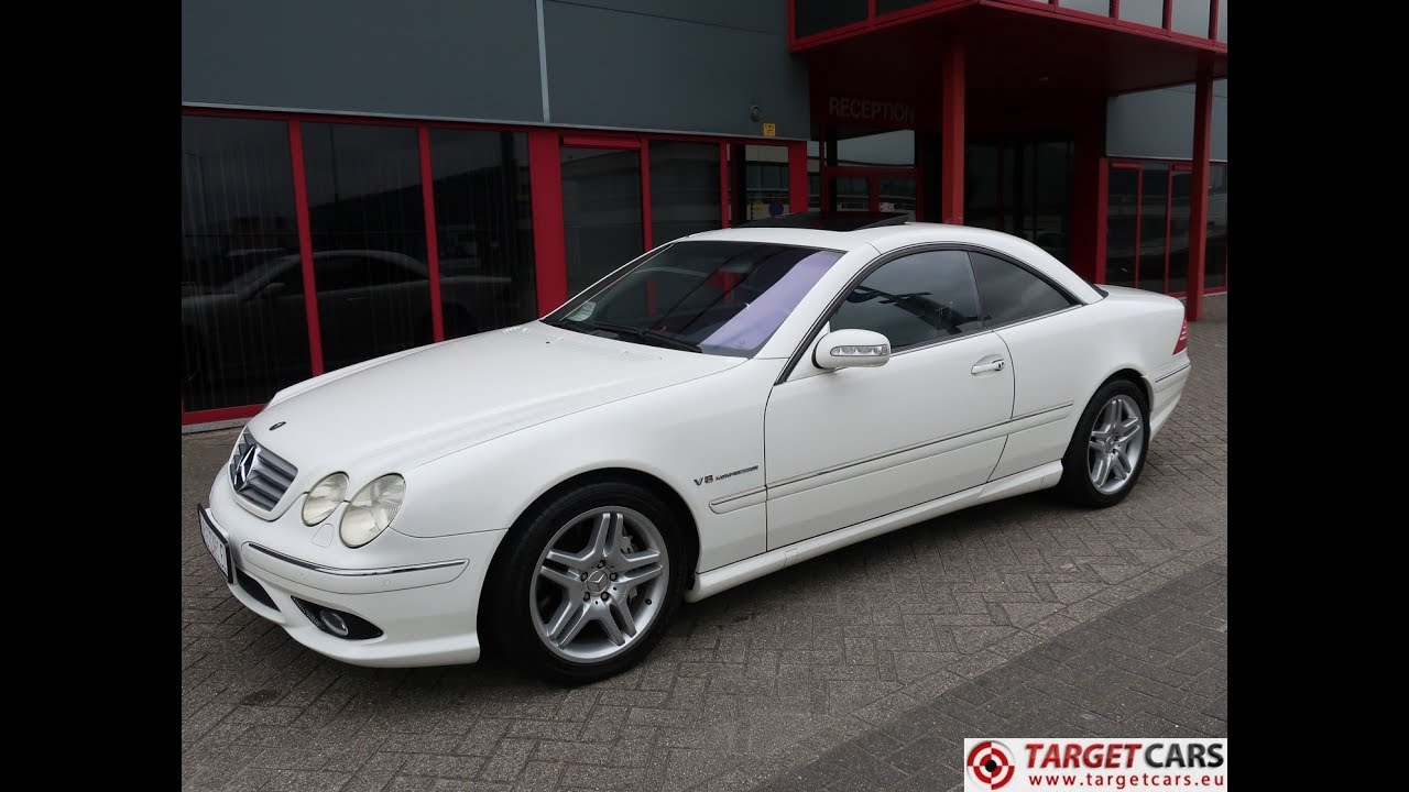 751150 MERCEDES CL55 AMG COUPE 5.4L V8 500HP KOMPRESSOR AUT 12-03 WHITE ...