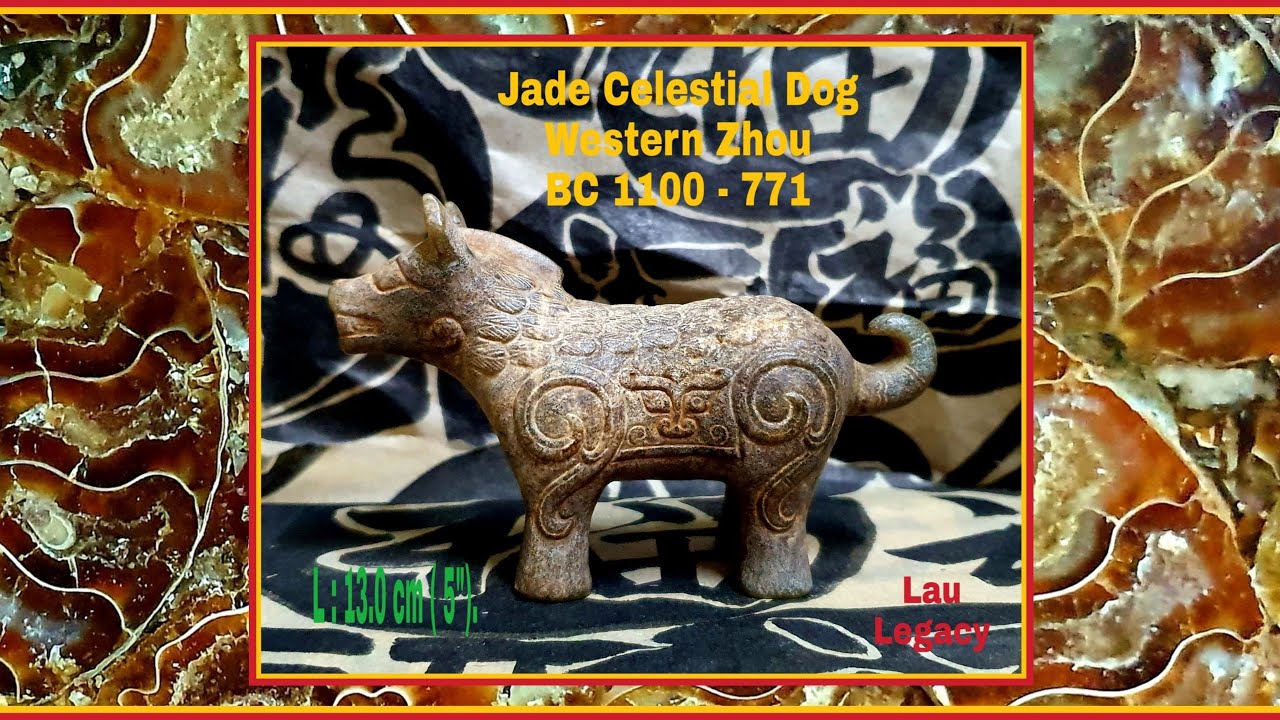 劉 Lau Legacy: Antique Jade Celestial Dog of Diety Erlang. Western Zhou ...