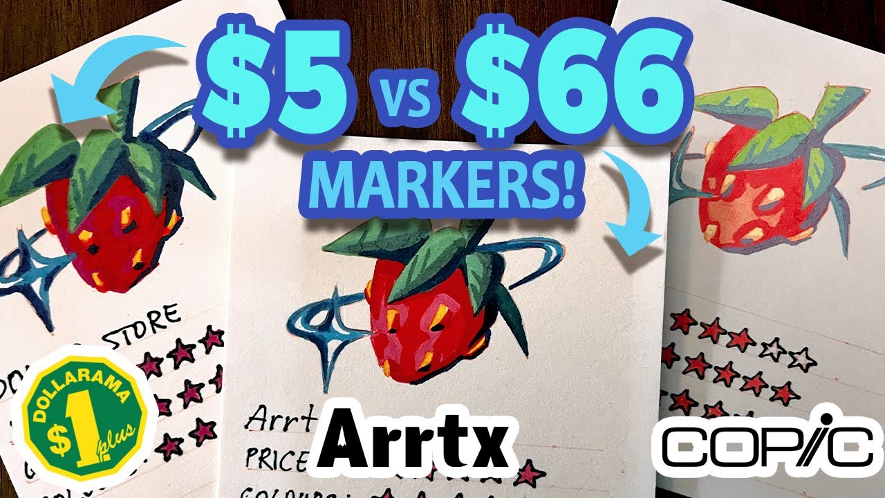 Cheap $ vs. Expensive $$$ Acrylic Marker Comparison! Which is better ...