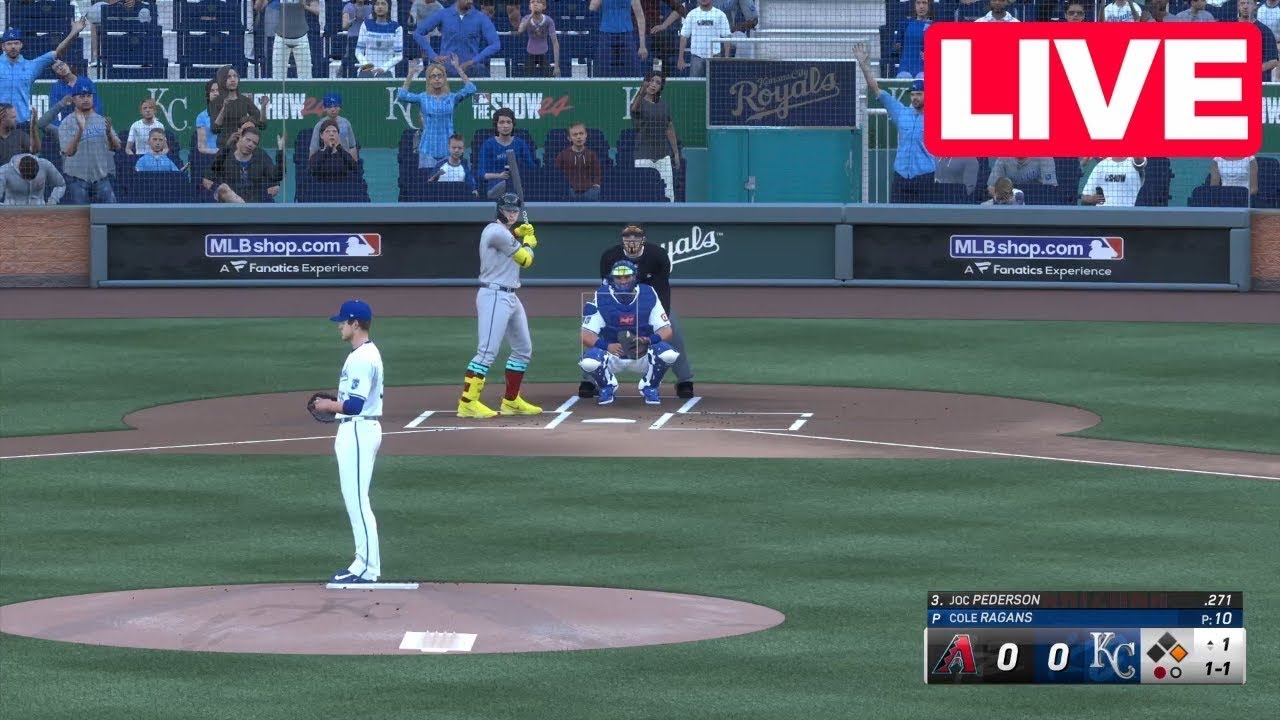 MLB LIVE🔴Arizona Diamondbacks vs.Kansas City Royals|MLB Full Game-24th ...