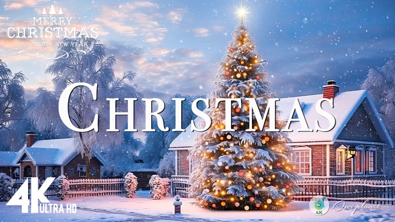Christmas Atmosphere 4k - Scenic Winter Relaxation Film with Top ...
