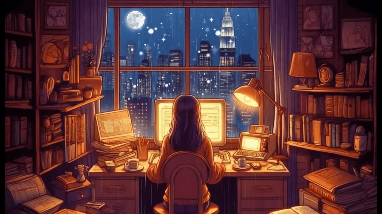 MELLOW FLOW - LOFI STUDY SESSION - 2 Hours of Chill Beats and Rain ...