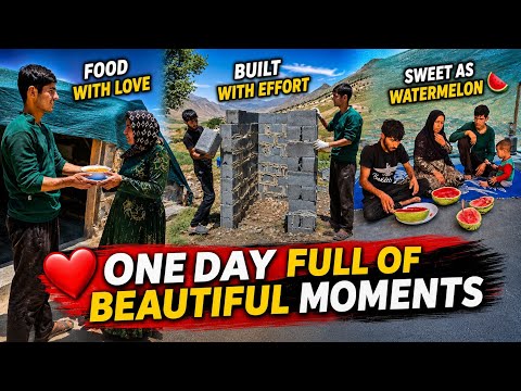🗻🏞Nomadic Life: The Dinda Family's Powerful Teamwork Builds a Toilet (Unity, Love, and Progress!🏕🖼
