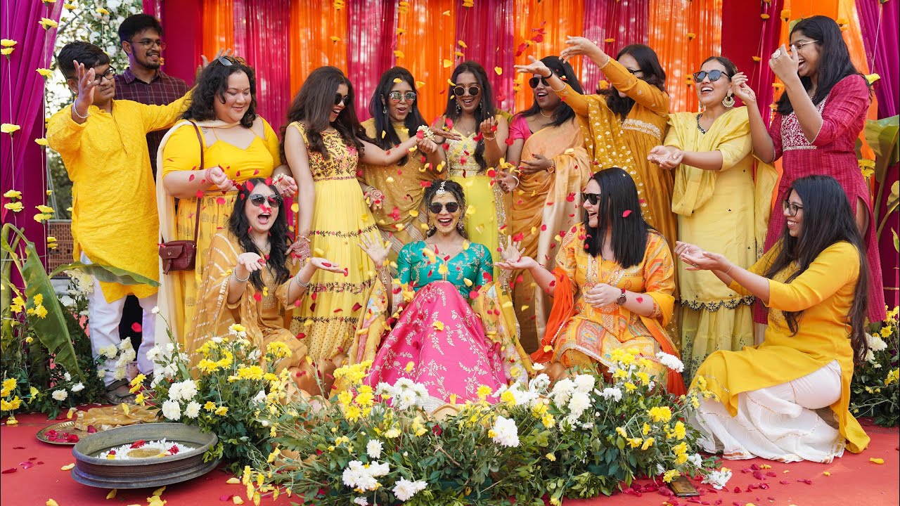 Haldi Sangeet viral! Trending Kerala wedding | Sreevidhya and Akshay ...