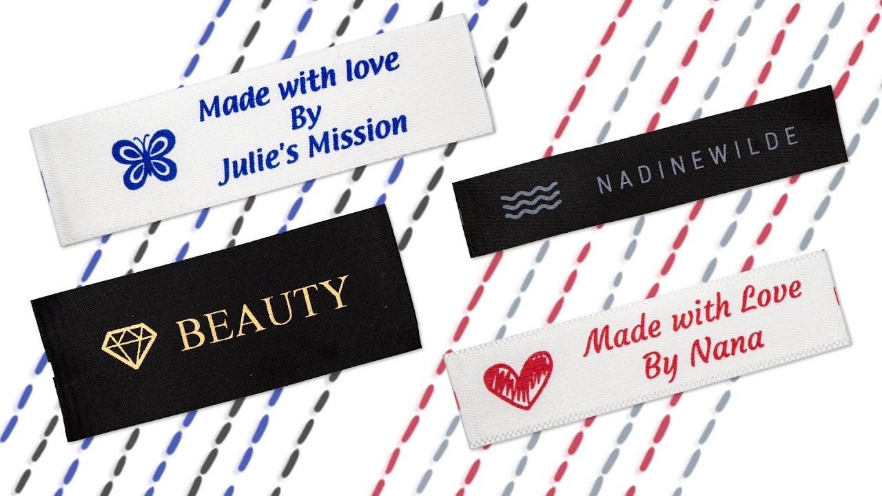 Printed Labels with Text & Symbol | Wunderlabel - YouTube