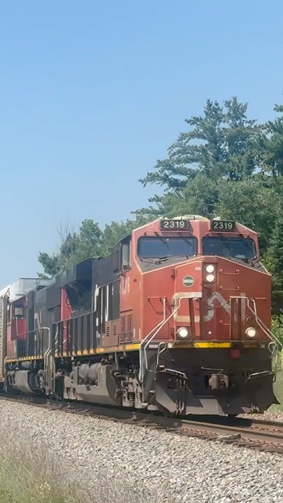 CN 2319 Southbound Automotive at Exeland, WI - YouTube