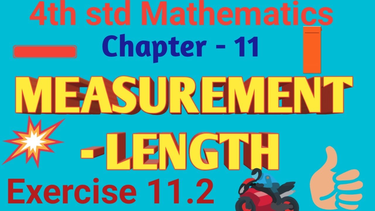 4th std Mathematics | Chapter – 11 MEASUREMENT-LENGTH Exercise 11.2 ...